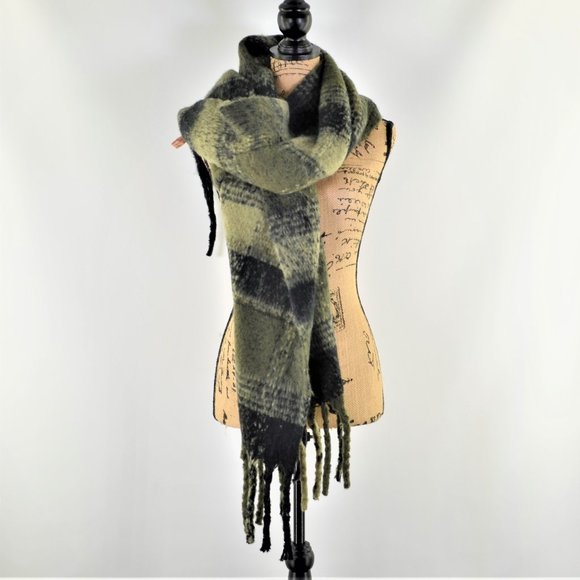 Laon | Accessories | Laon Fashion Gray Black Cozy Soft Long Small ...